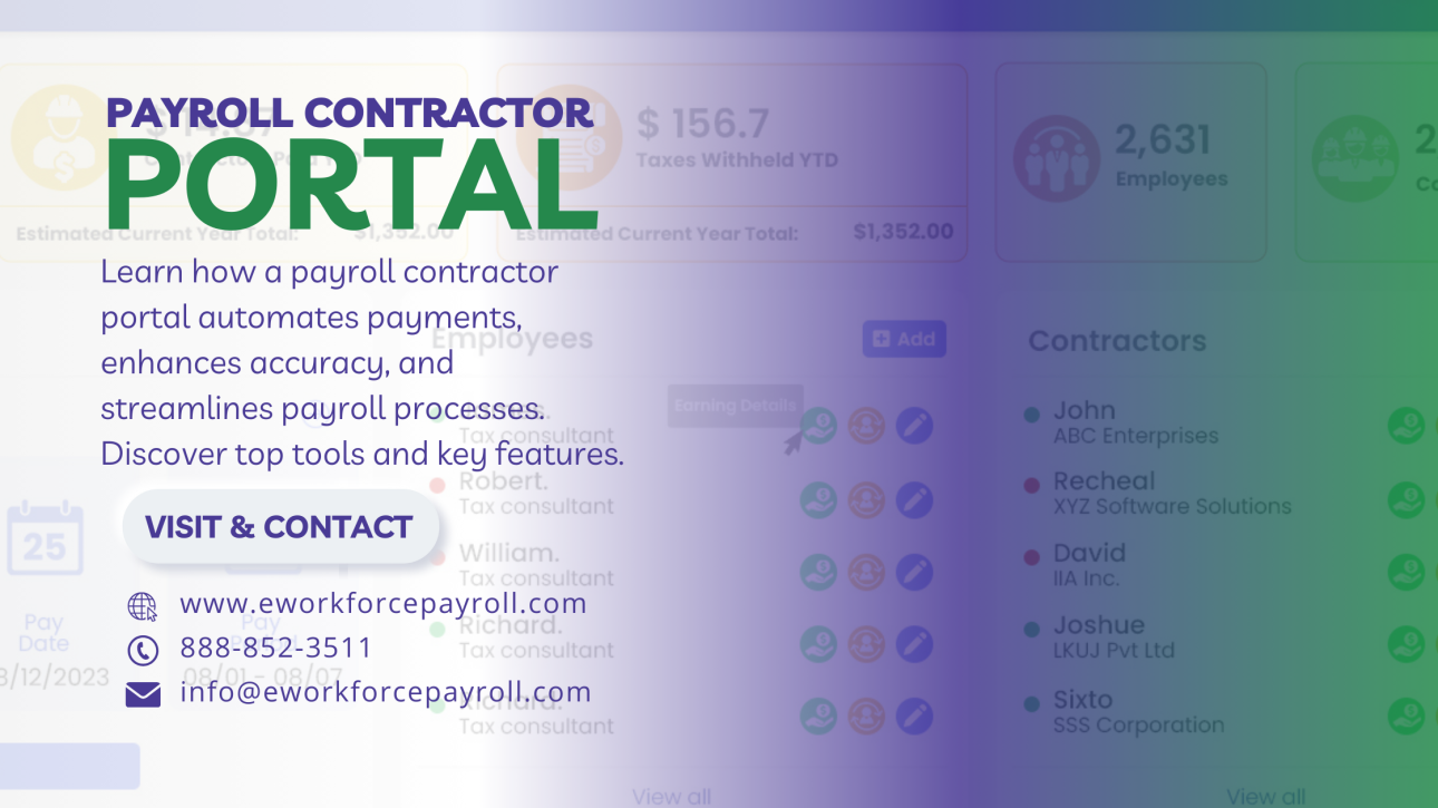 Effortless Payroll Contractor Portal with Key Features